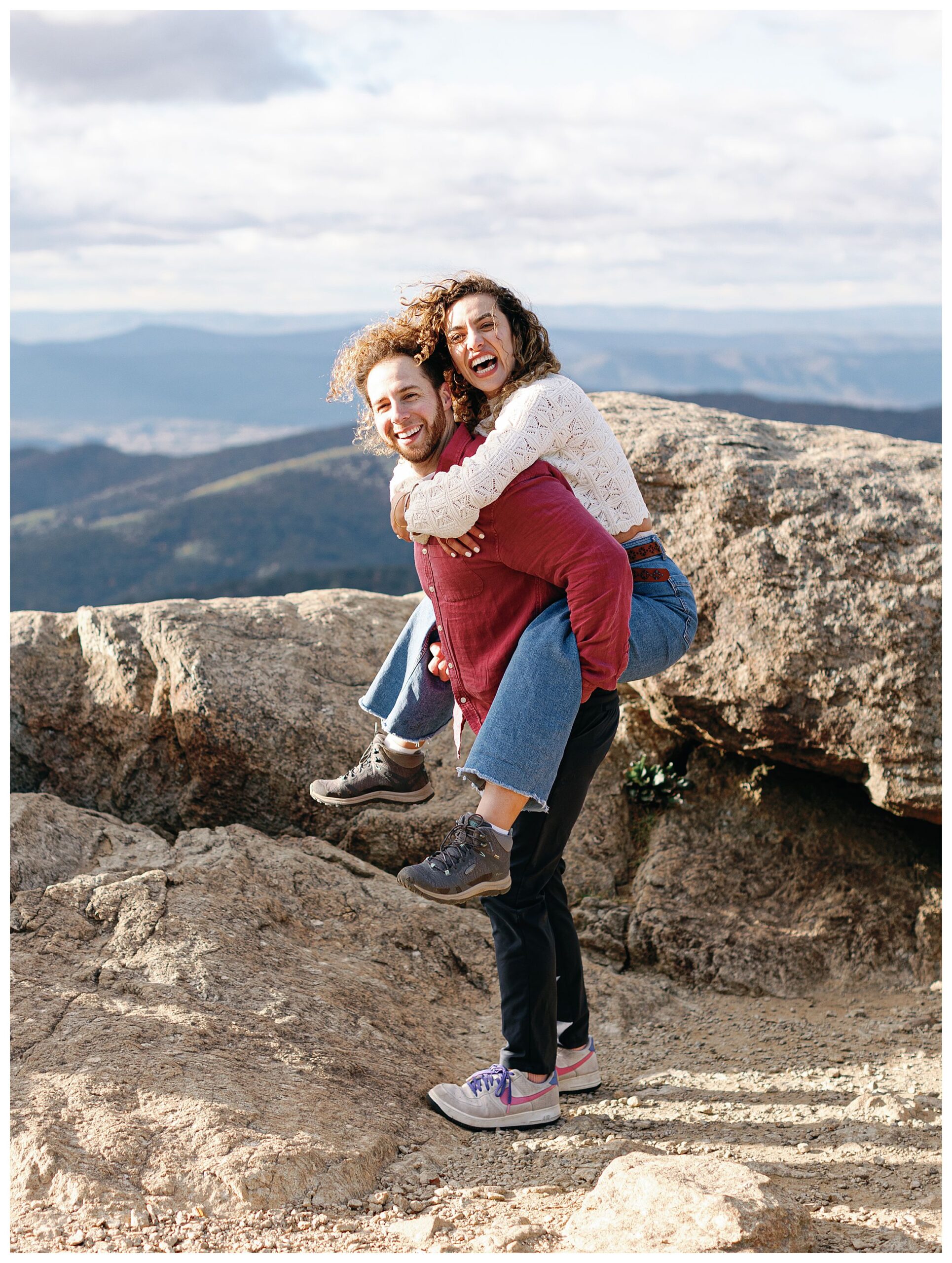 Shenandoah Hiking Proposal | Virginia Mountain Engagement Photos ...