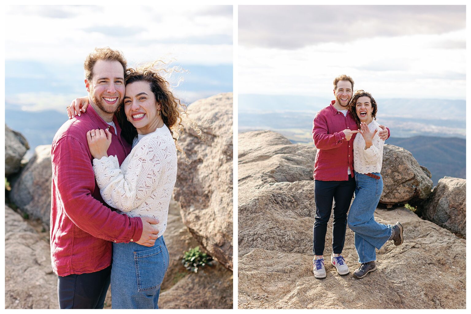 Shenandoah Hiking Proposal | Virginia Mountain Engagement Photos ...