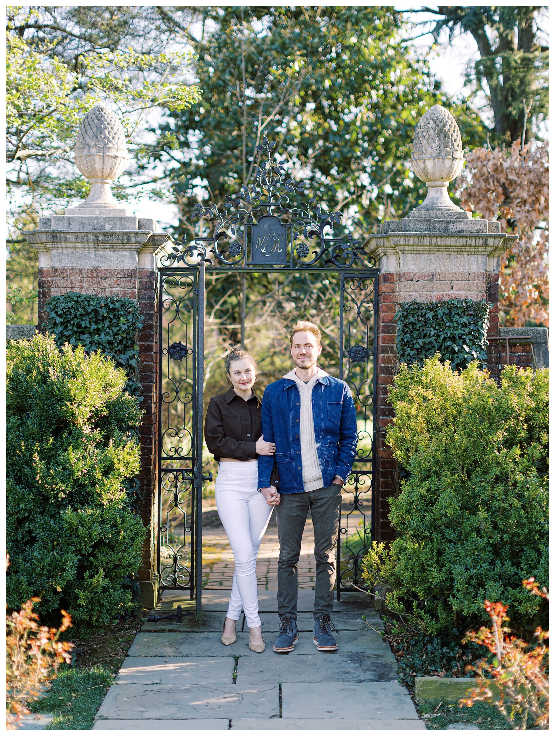 Springtime DC Garden Engagement | Magnolia Flower Engagement Photos ...