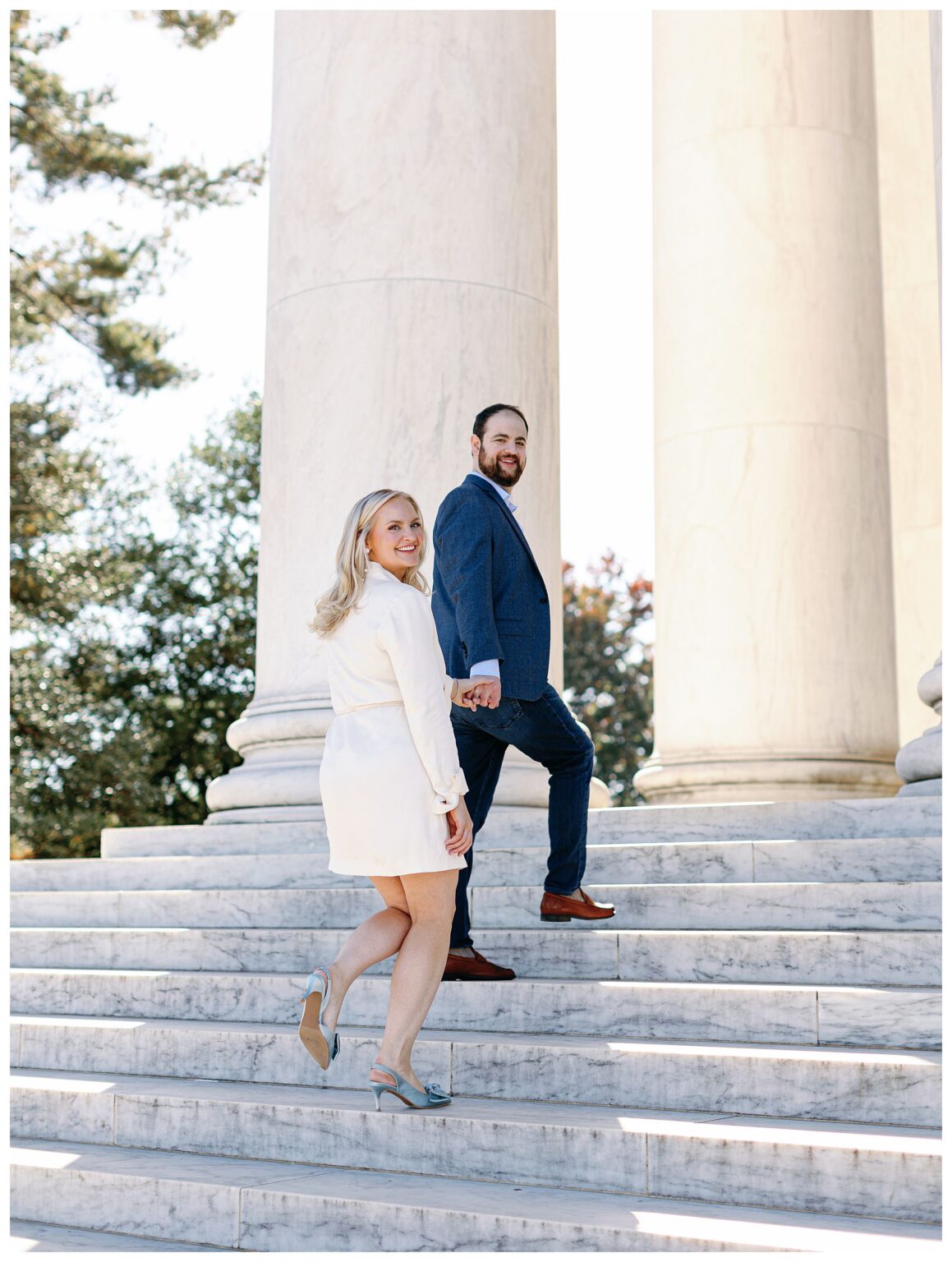 Sunrise DC Engagement | Jefferson Memorial Engagement | Tudor Place Engagement Photos | Alexa ...