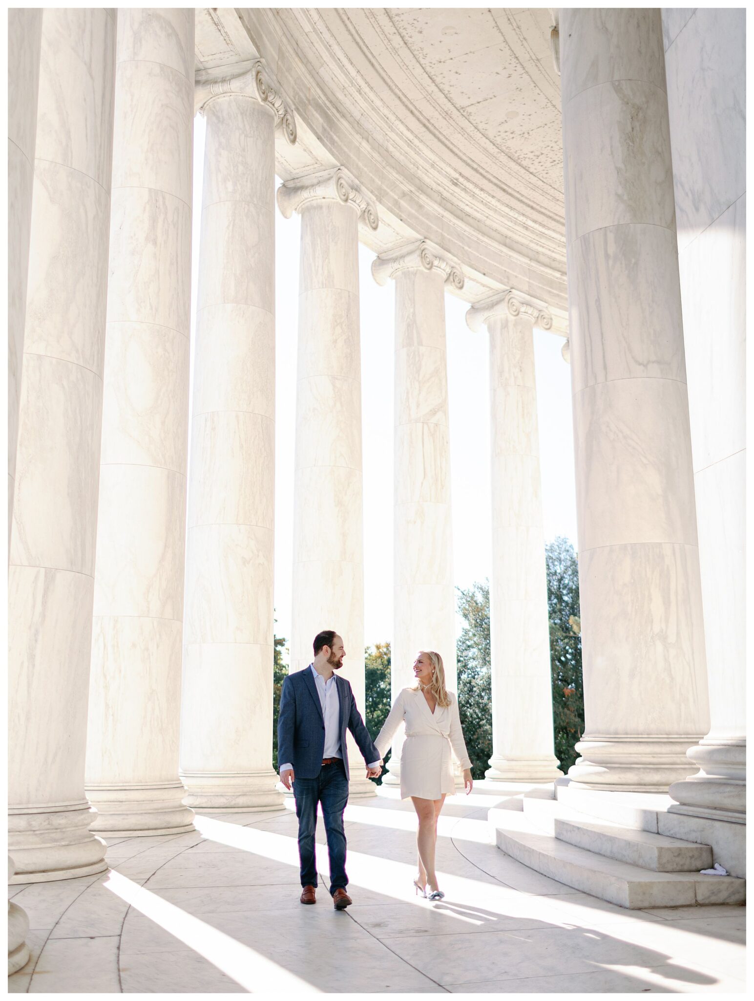 Sunrise DC Engagement | Jefferson Memorial Engagement | Tudor Place Engagement Photos | Alexa ...