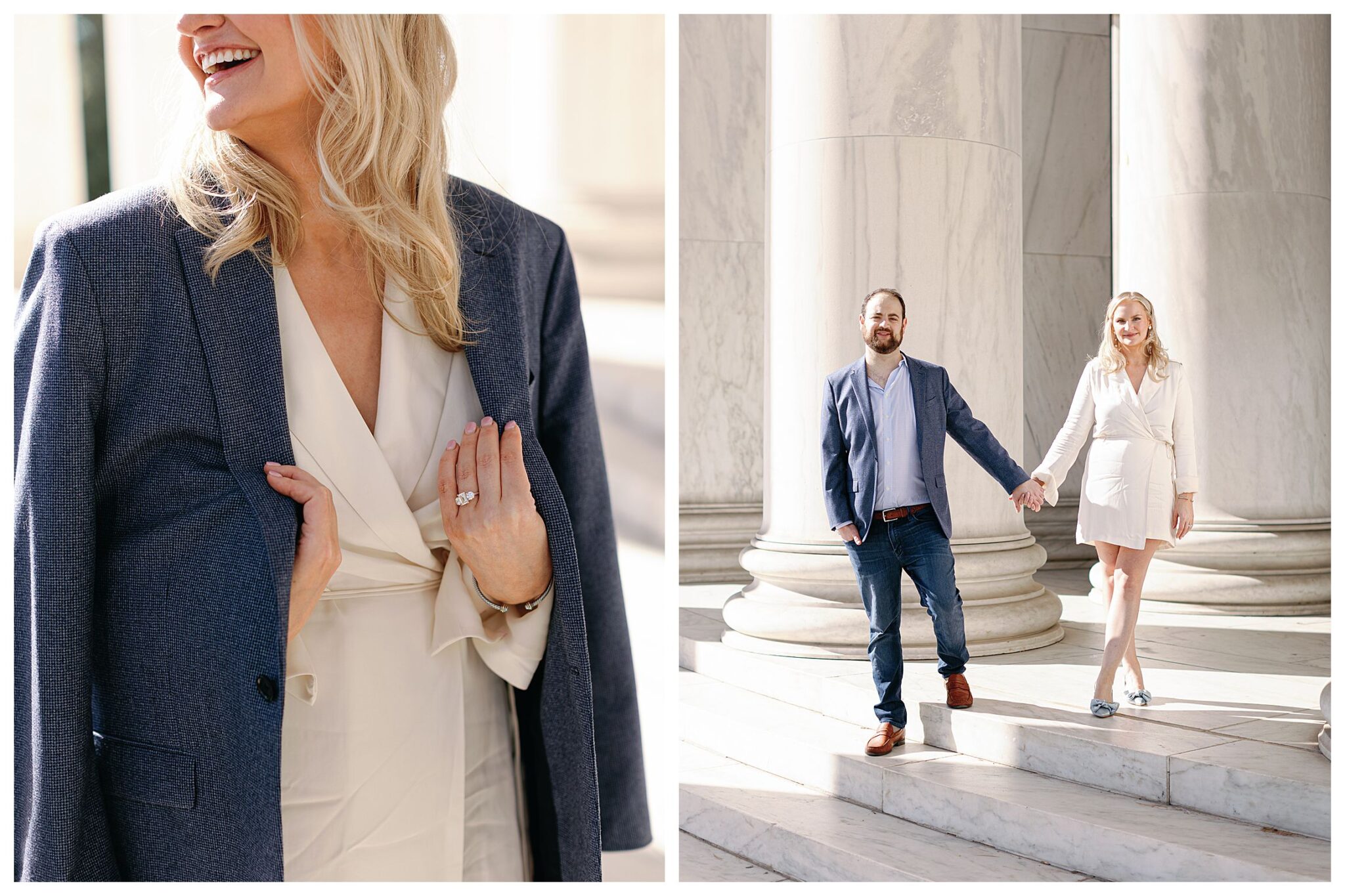 Sunrise DC Engagement | Jefferson Memorial Engagement | Tudor Place Engagement Photos | Alexa ...