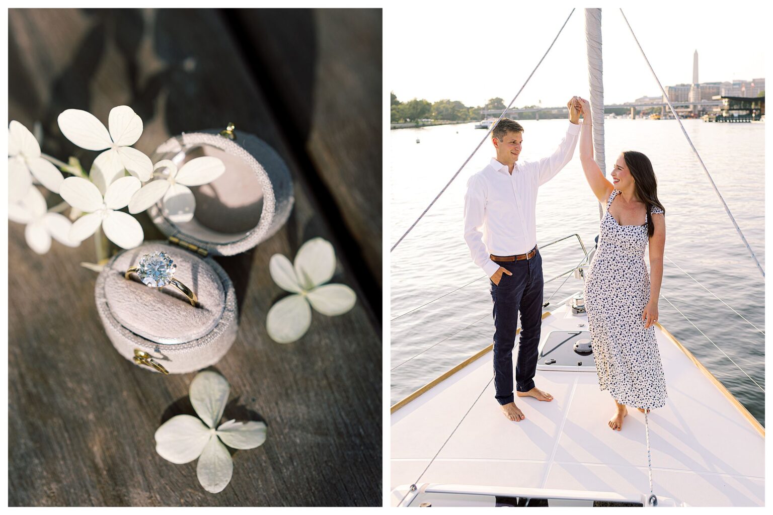 Wharf Sailboat Engagement | DC Sailboat Engagement Photos | Rachel and ...