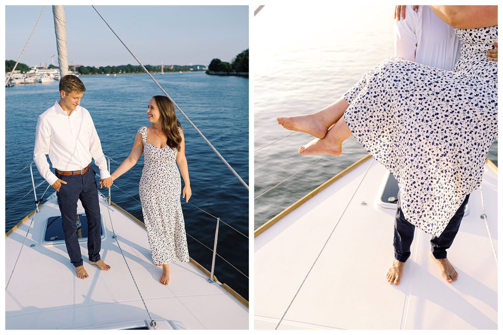 Wharf Sailboat Engagement | DC Sailboat Engagement Photos | Rachel and ...