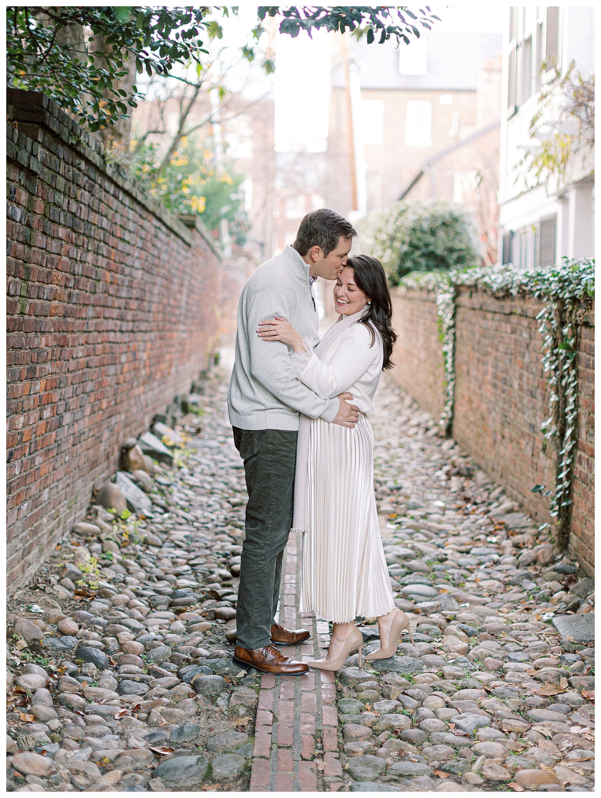 Wintery Holiday Engagement Session | Hallmark Movie Engagement | Old ...