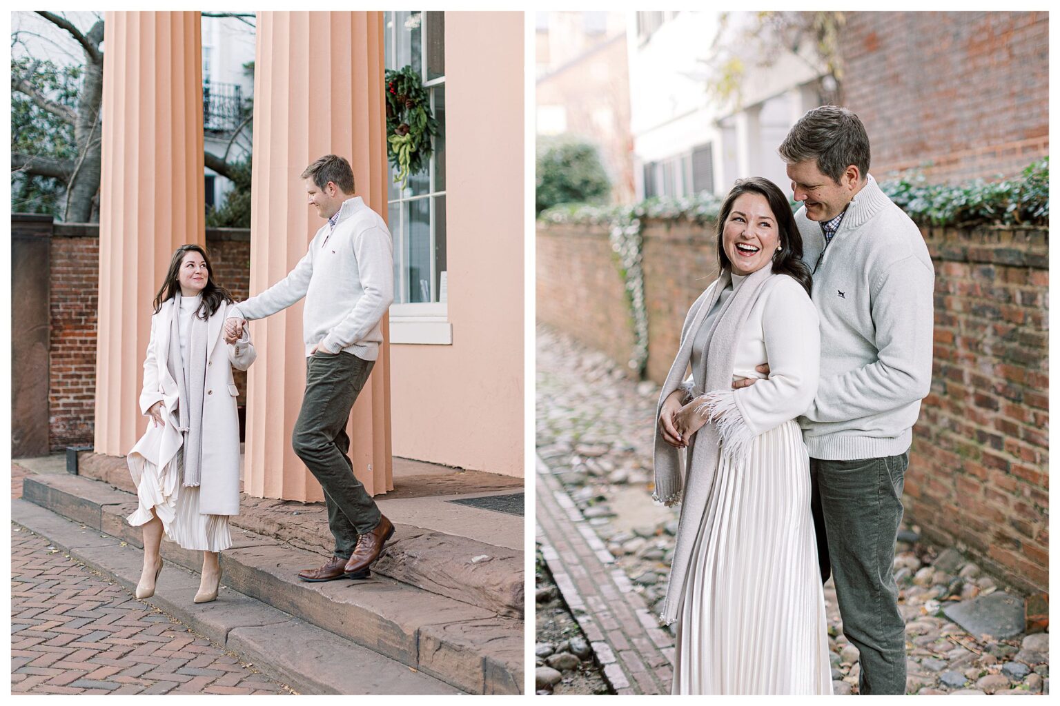 Wintery Holiday Engagement Session | Hallmark Movie Engagement | Old ...