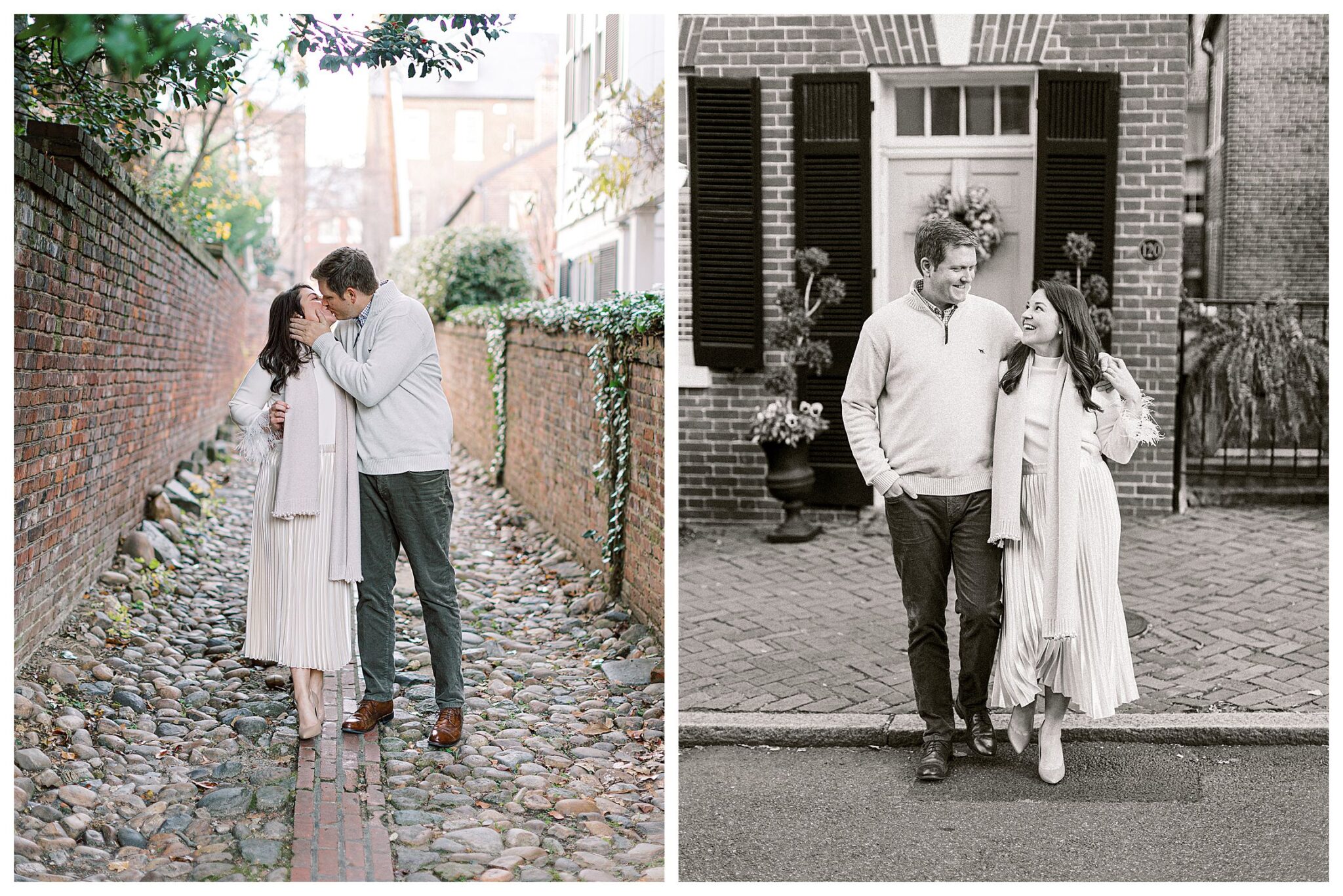 Wintery Holiday Engagement Session | Hallmark Movie Engagement | Old ...