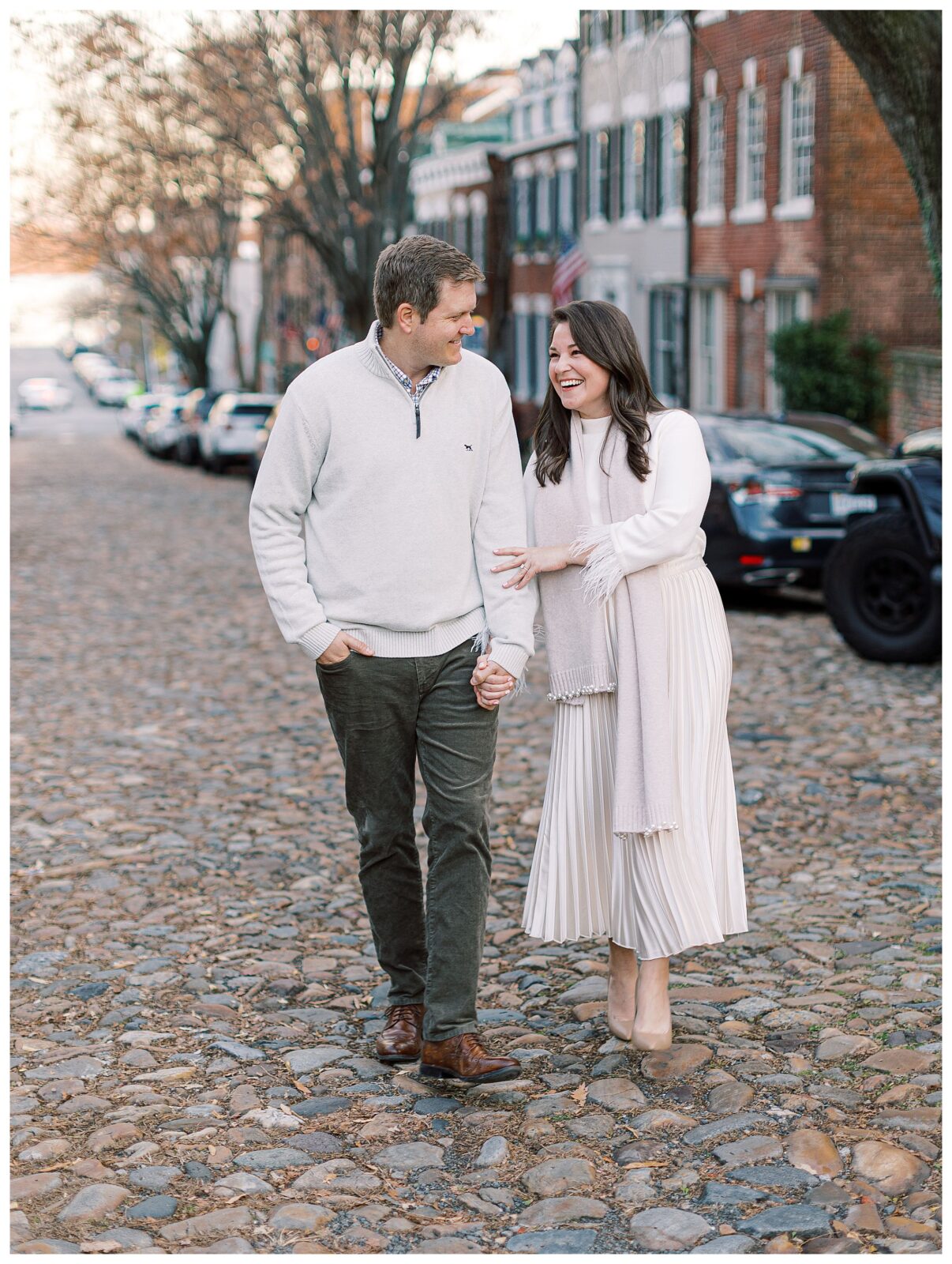 Wintery Holiday Engagement Session | Hallmark Movie Engagement | Old ...