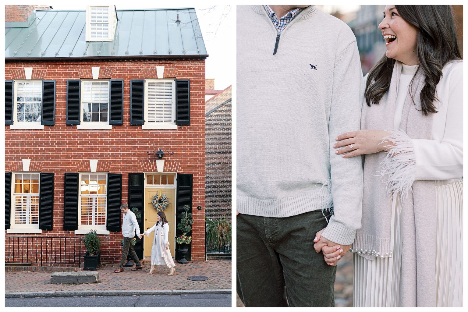 Wintery Holiday Engagement Session | Hallmark Movie Engagement | Old ...