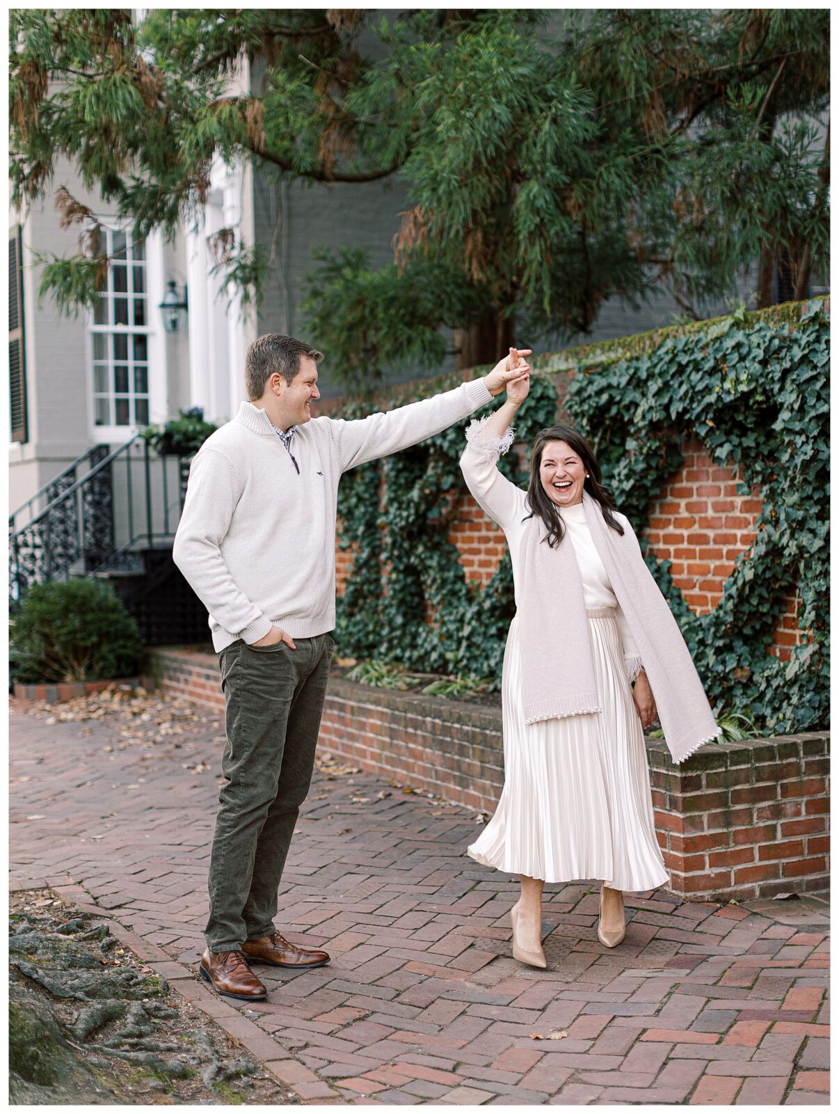 Wintery Holiday Engagement Session | Hallmark Movie Engagement | Old ...