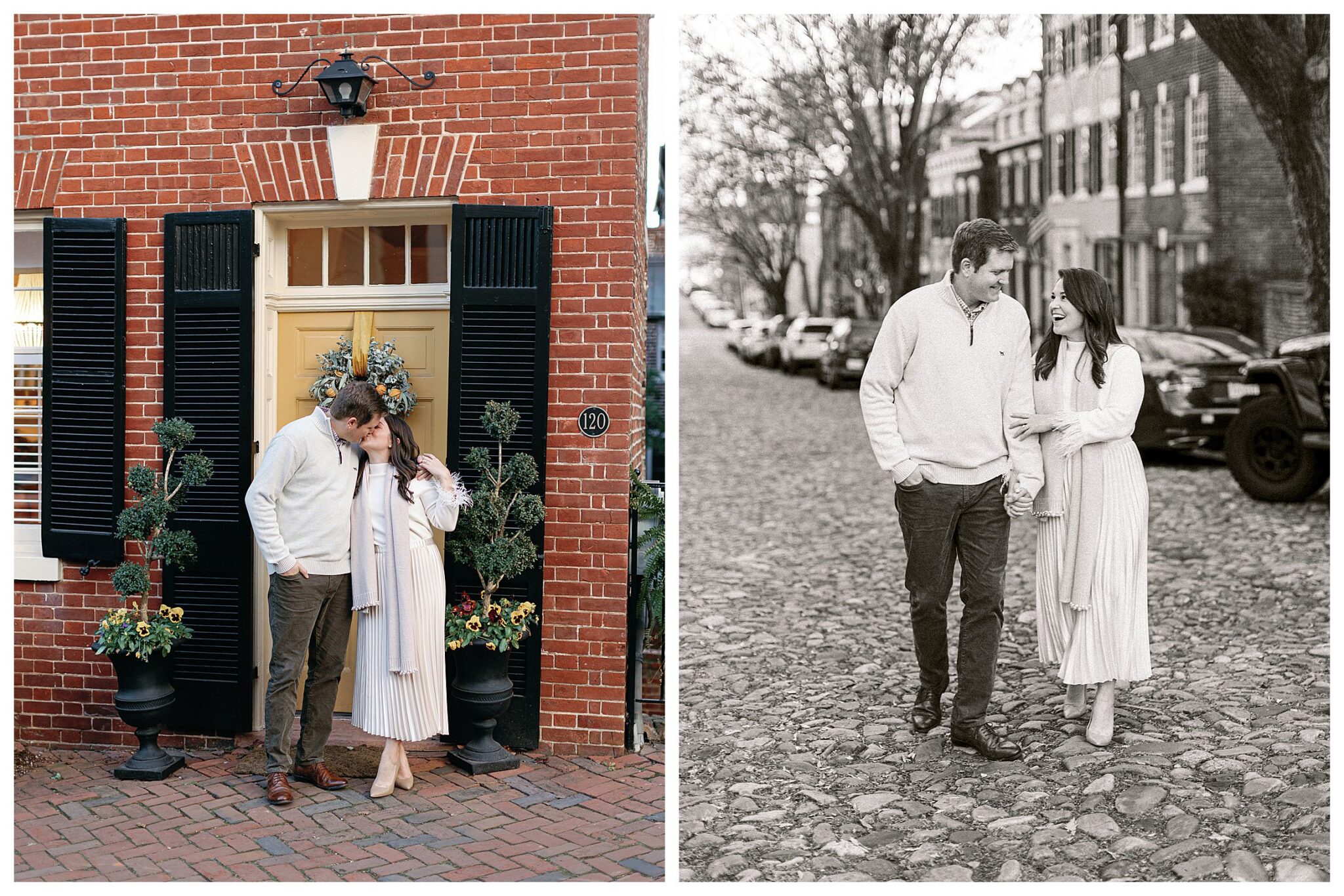 Wintery Holiday Engagement Session | Hallmark Movie Engagement | Old ...