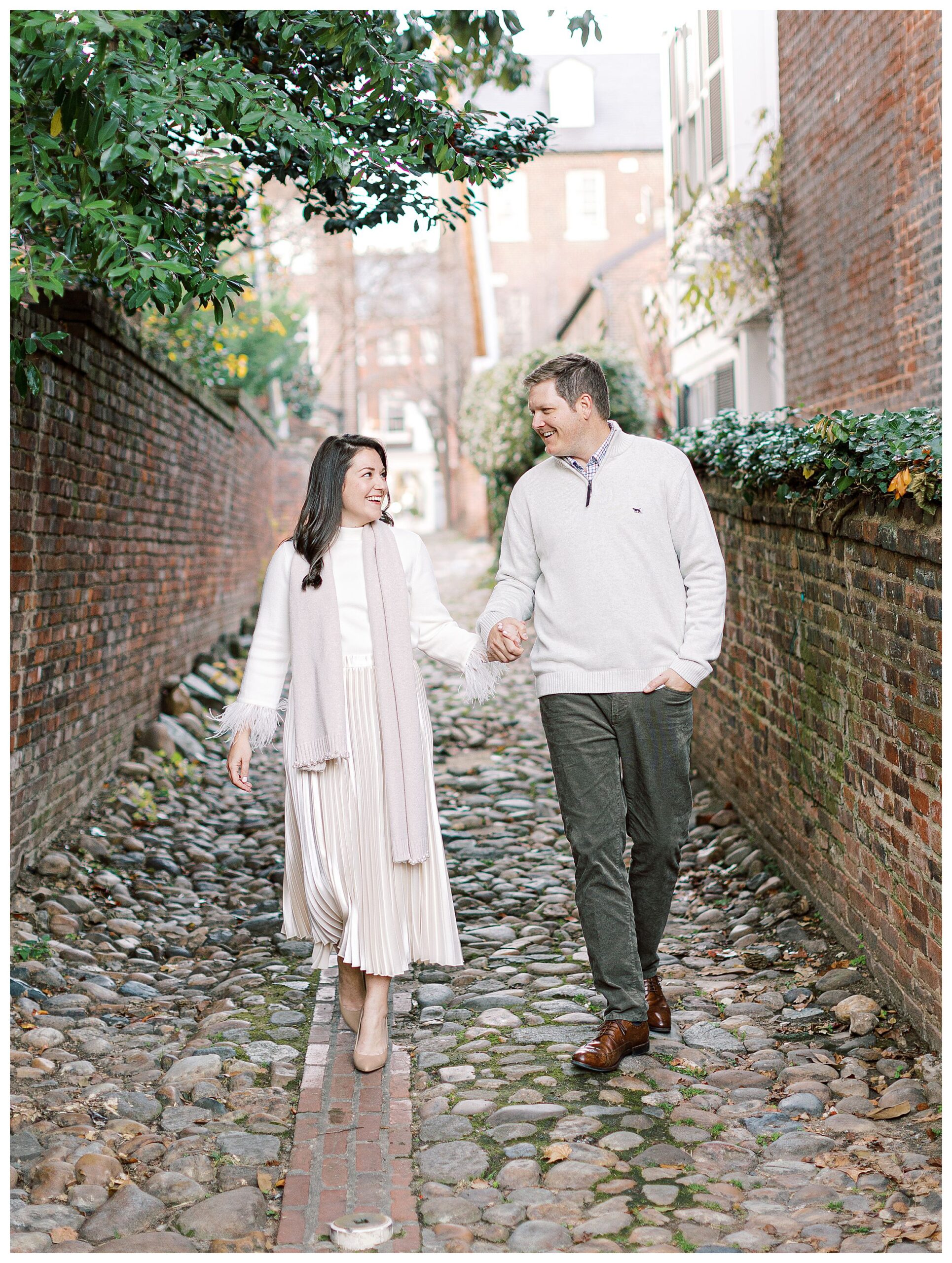 Wintery Holiday Engagement Session | Hallmark Movie Engagement | Old ...