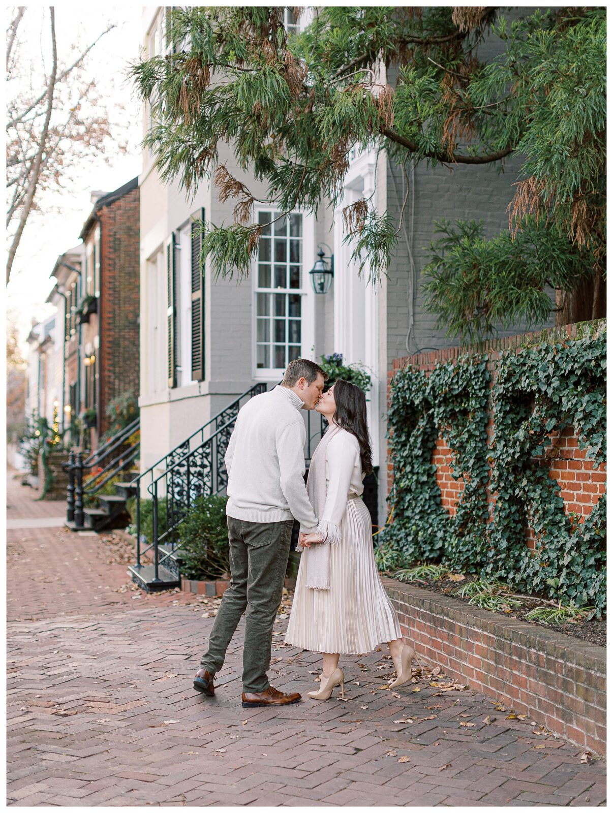 Wintery Holiday Engagement Session | Hallmark Movie Engagement | Old ...