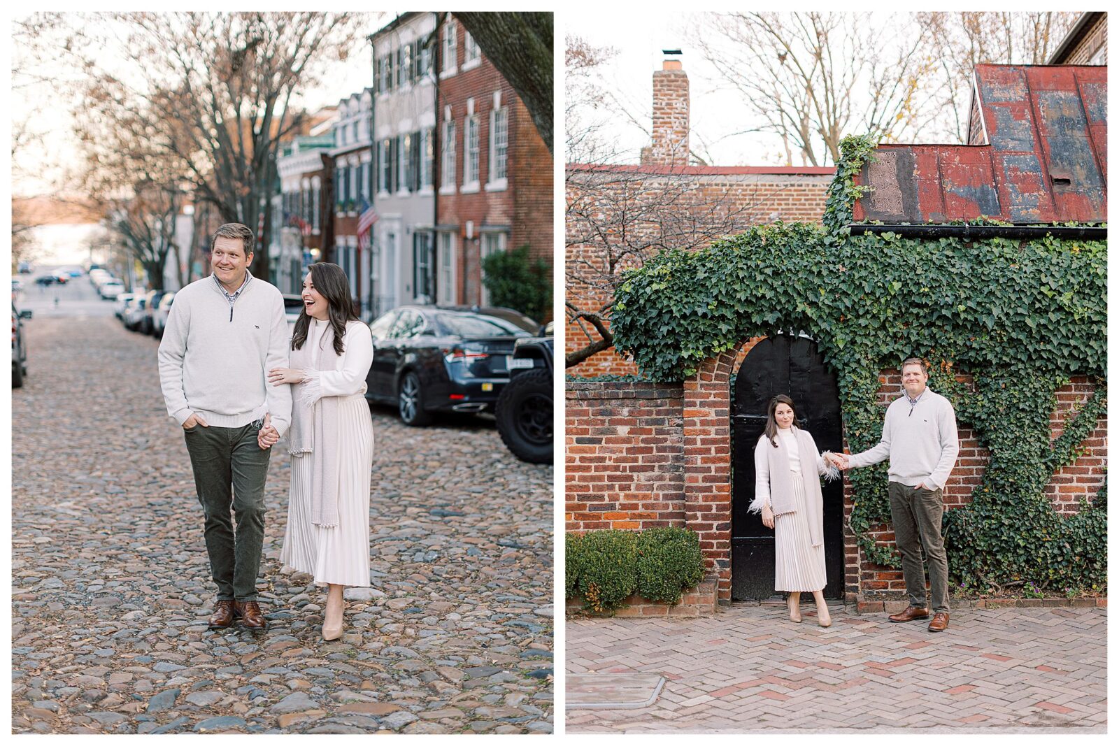 Wintery Holiday Engagement Session | Hallmark Movie Engagement | Old ...