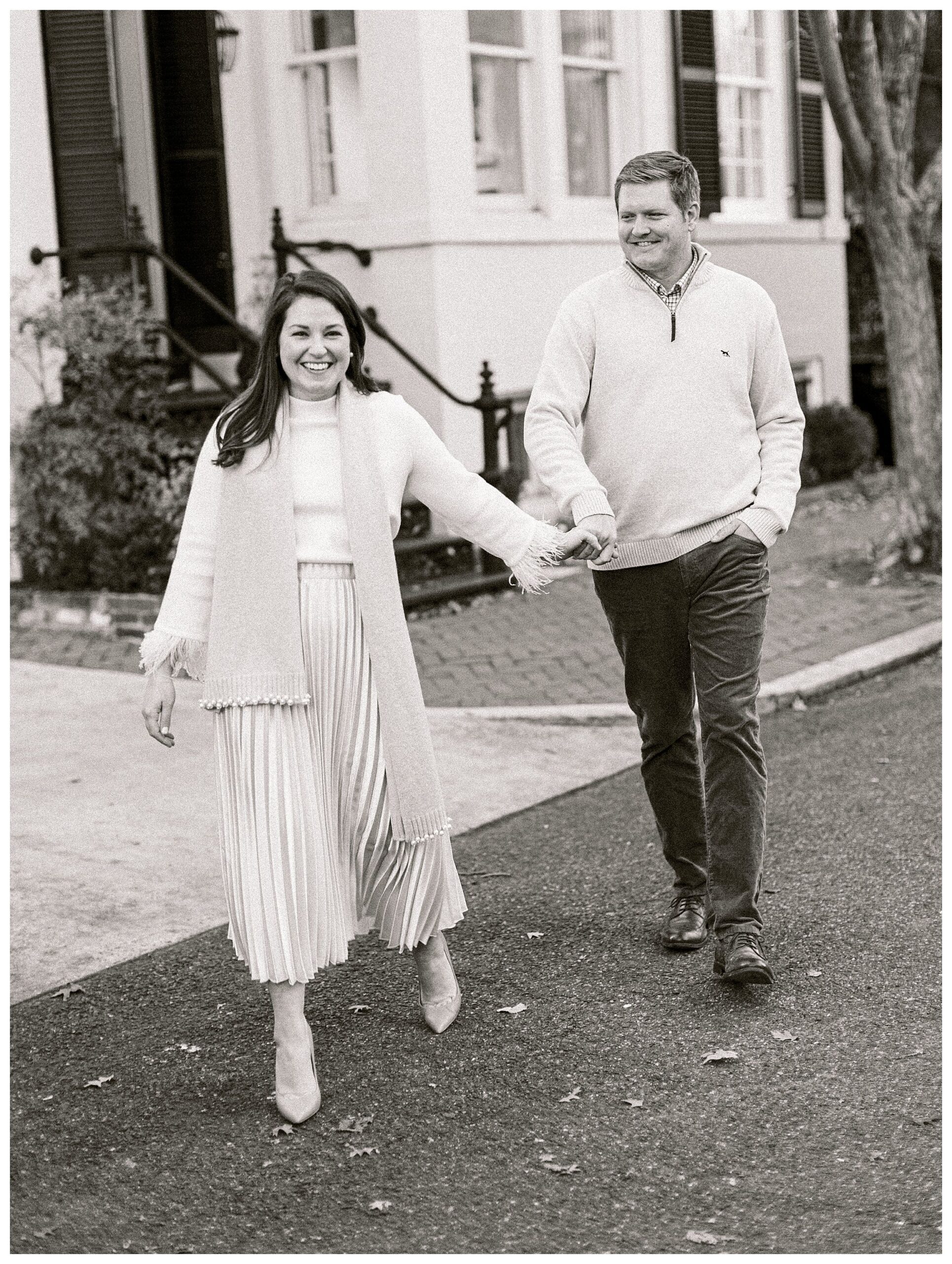 Wintery Holiday Engagement Session | Hallmark Movie Engagement | Old ...