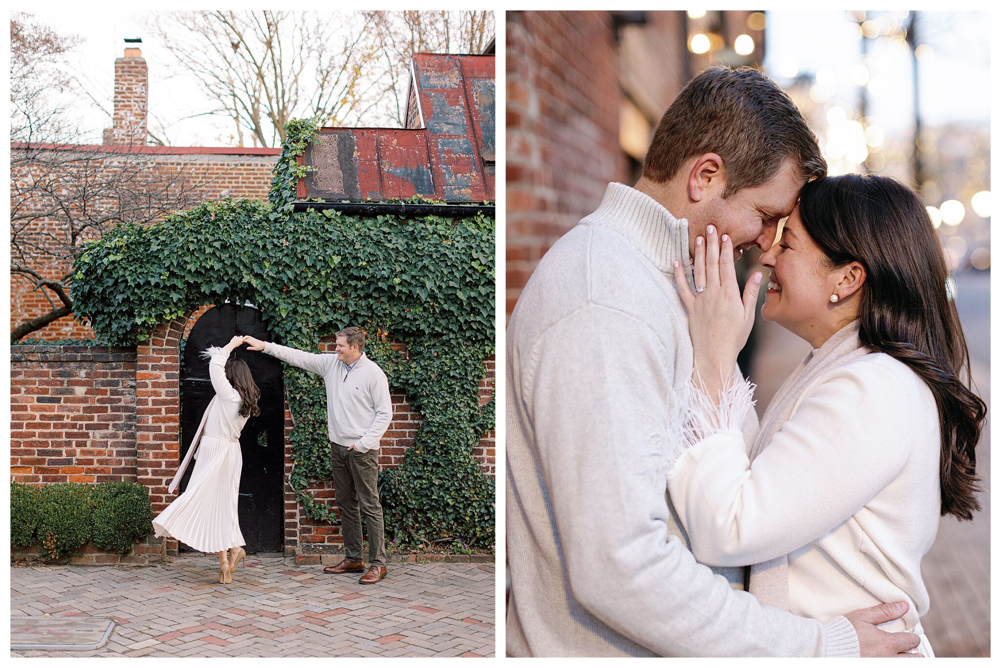 Wintery Holiday Engagement Session | Hallmark Movie Engagement | Old ...