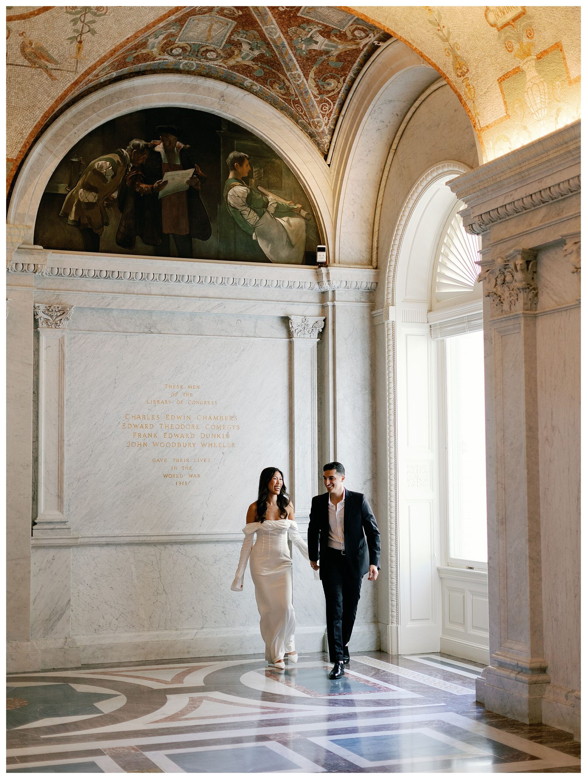 Library of Congress Engagement Session | District of Columbia Garden ...